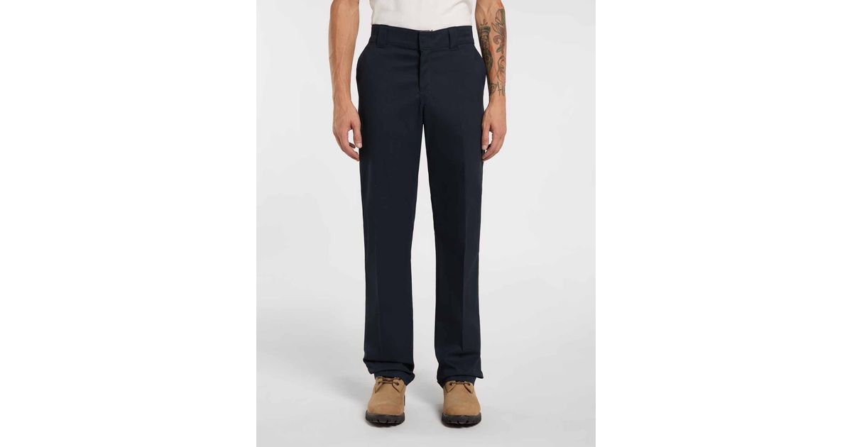 Dickies Active Waist Twill Regular Work Trousers in Blue for Men | Lyst UK