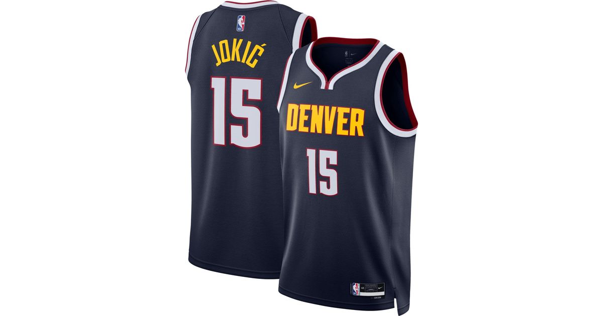 Nike Denver Nuggets Nikola Jokic #15 Navy Dri-fit Swingman Jersey in ... Nike Denver Nuggets Nikola Jokic #15 Navy Dri-fit Swingman Jersey in ...