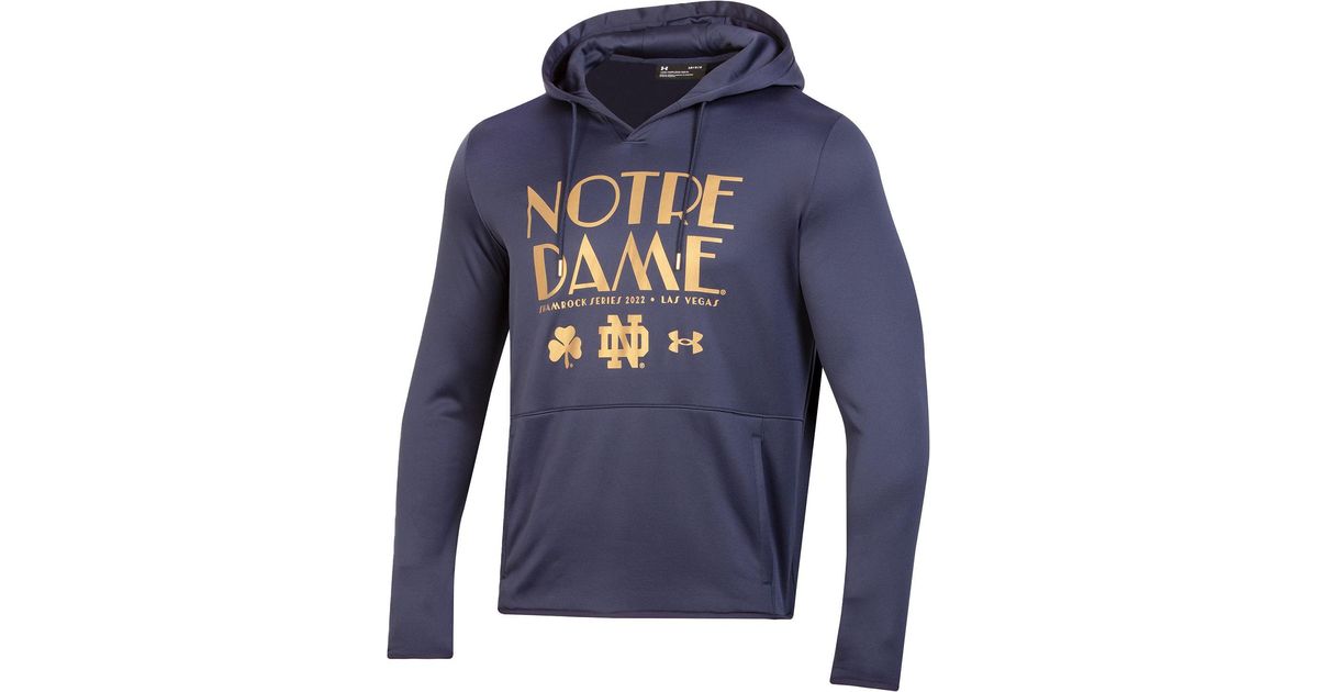 Under Armour Notre Dame Fighting Irish Navy Shamrock Series Spg Fleece