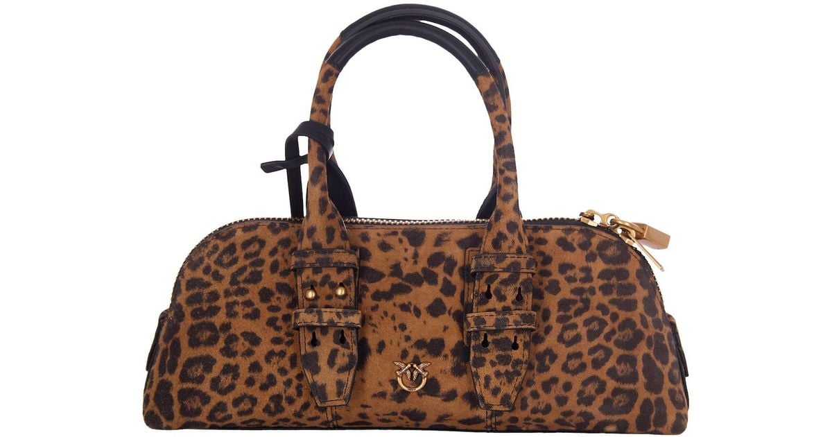 Pinko Borsa Bowling Escape Bag Maculata in Brown | Lyst UK