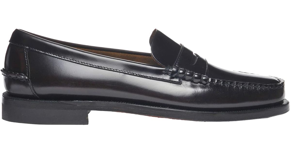 Sebago Mocassino Classic Dan Burgundy for Men | Lyst