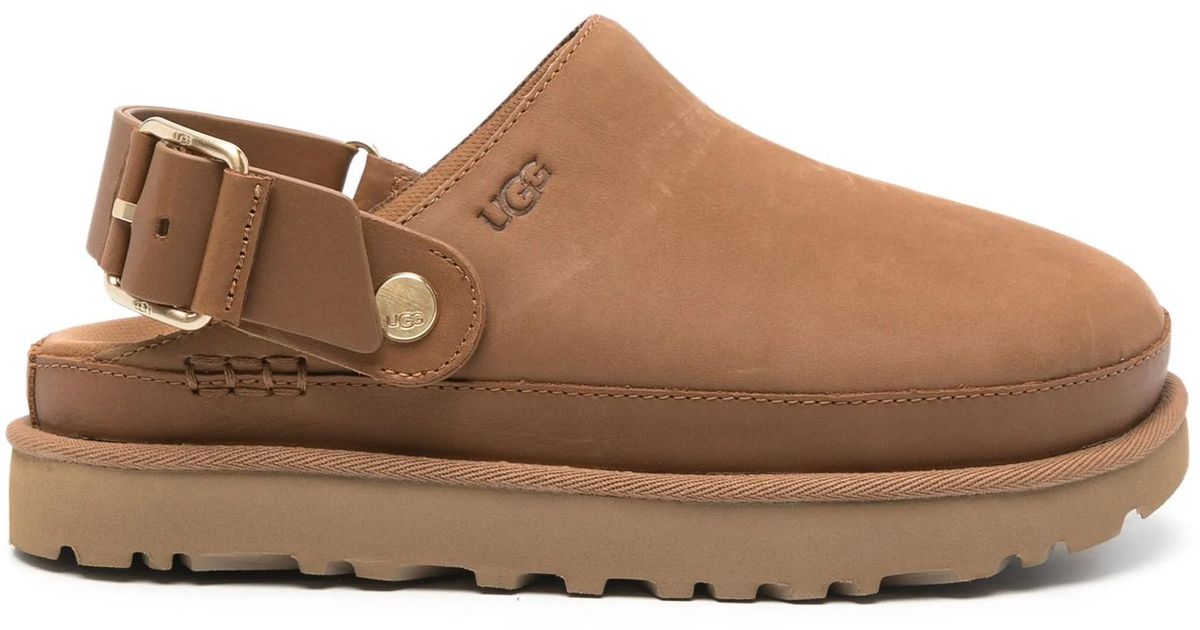 UGG Sabot Goldenstar Villa Chestnut in Brown | Lyst