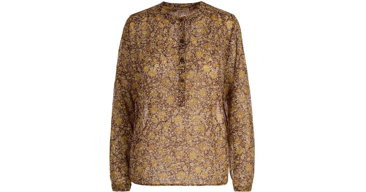 Isabel Marant Top Maria Khaki in Brown | Lyst UK