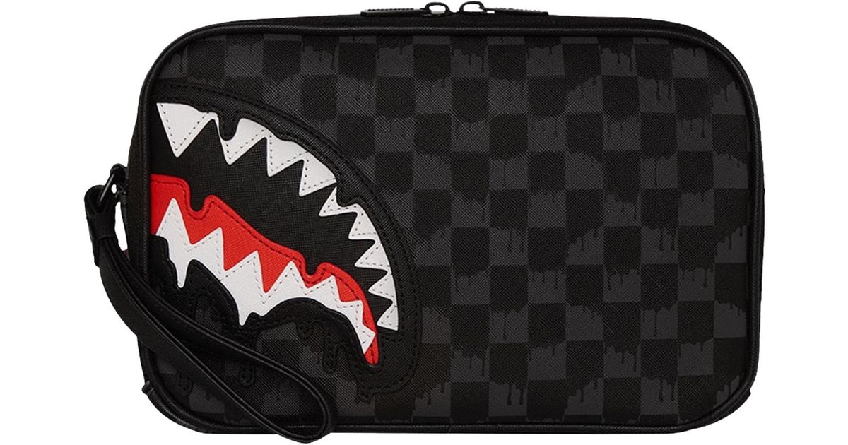 Sprayground Pochette Dripping Sharks in Black for Men | Lyst UK