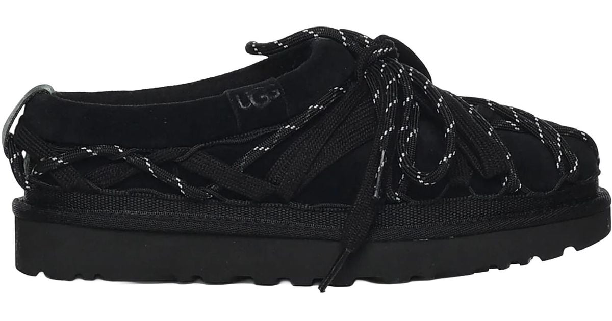UGG Slip On Tasman Lace in Black | Lyst UK