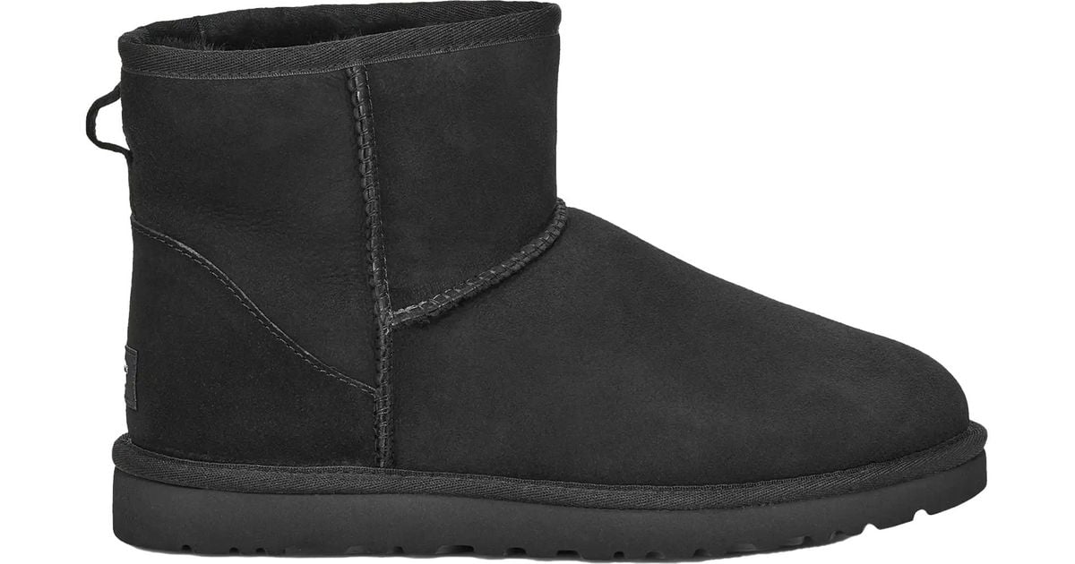 UGG Low-Cut Ankle Boot With Sheepskin And Suede Upper in Black for Men ...