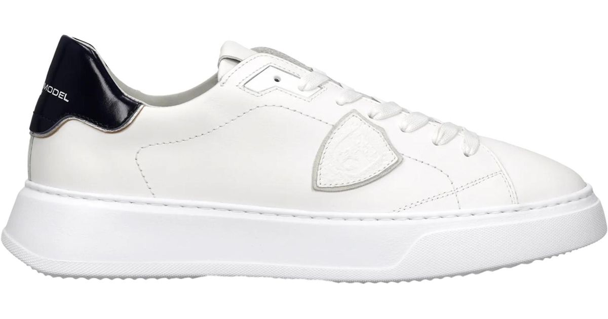 Philippe Model Temple Low Blanc/ Sneakers in White for Men | Lyst UK
