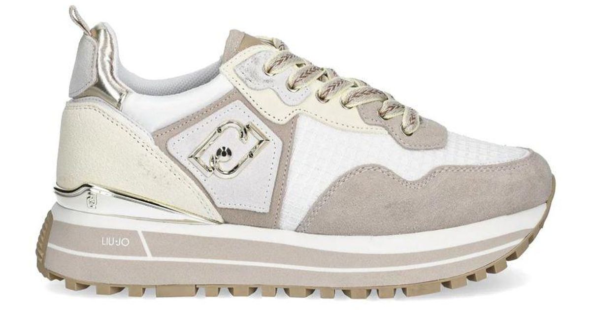 Liu Jo Platform 'Maxi Wonder' Sneakers in White | Lyst