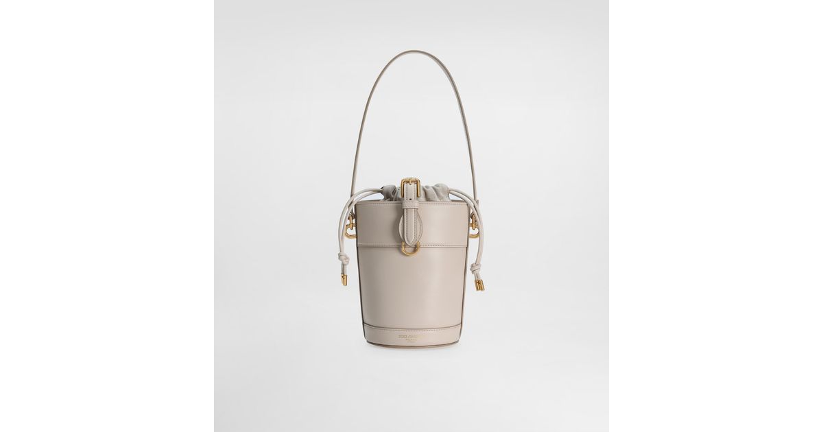 Dolce & Gabbana Capri Bucket Bag in White | Lyst