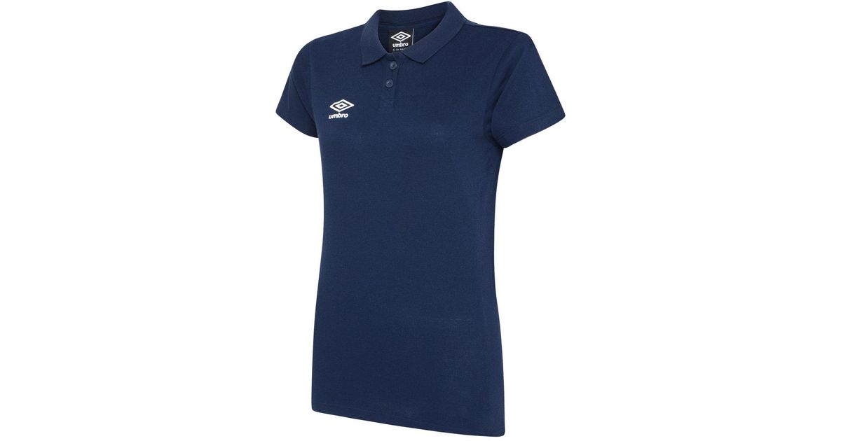 Umbro Ladies Club Essential Polo Shirt (Dark/ in Blue | Lyst UK