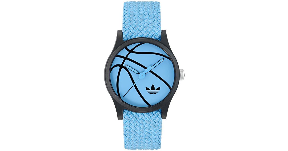 adidas Analog Nylon Watch in Blue | Lyst UK