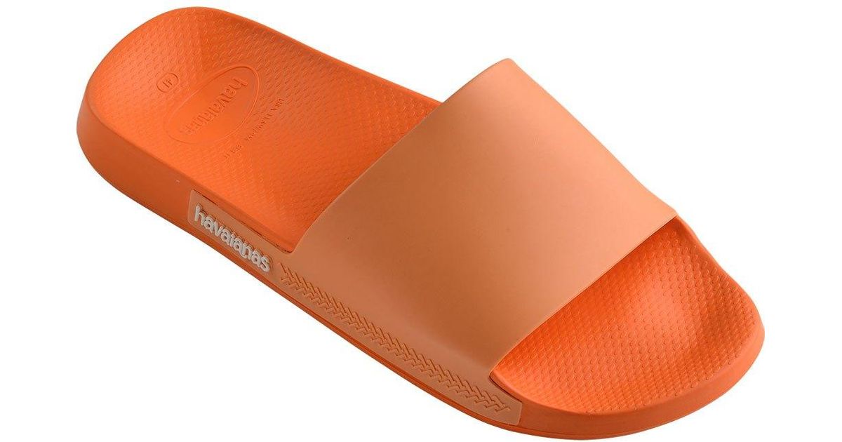 Havaianas Slide Classic Slides in Orange for Men | Lyst