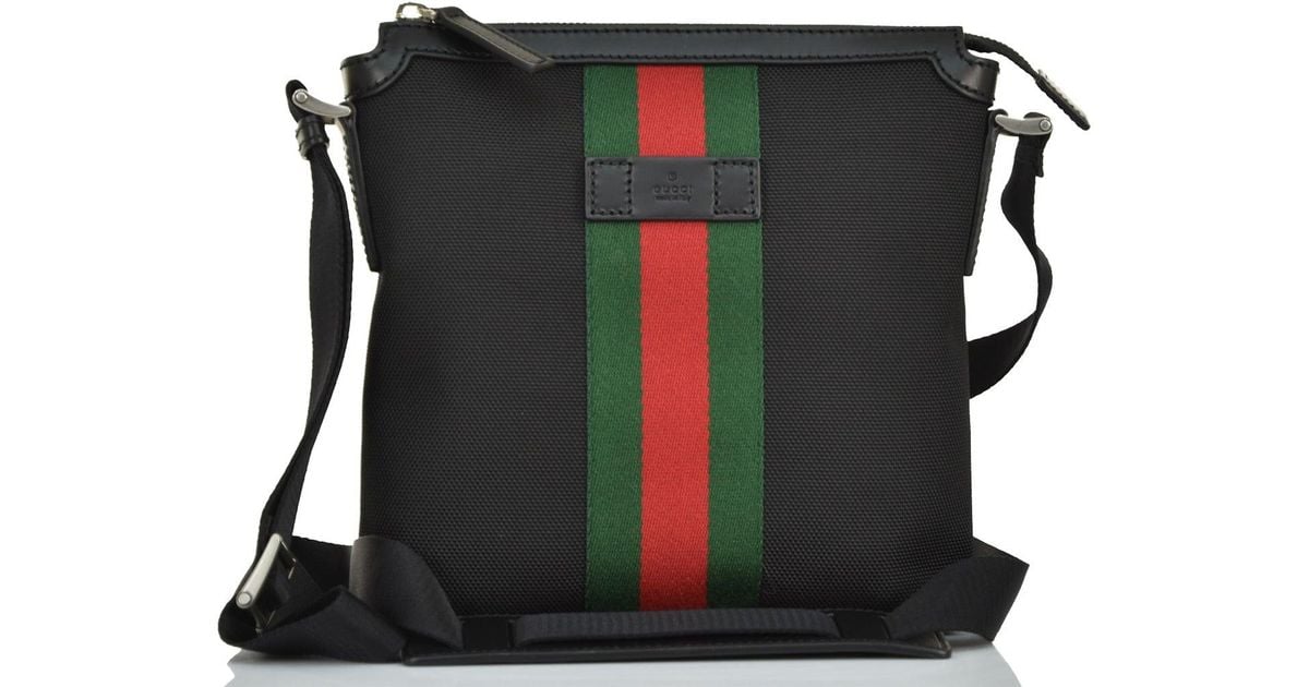 Gucci Technocanvas Zip Messenger Bag Mod. 631195 Kwt7N in Black for Men | Lyst