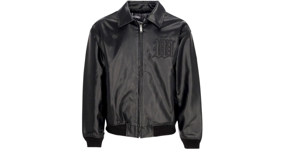 Wasted Paris College Kingdom Curve Varsity Jacket in Black for Men | Lyst
