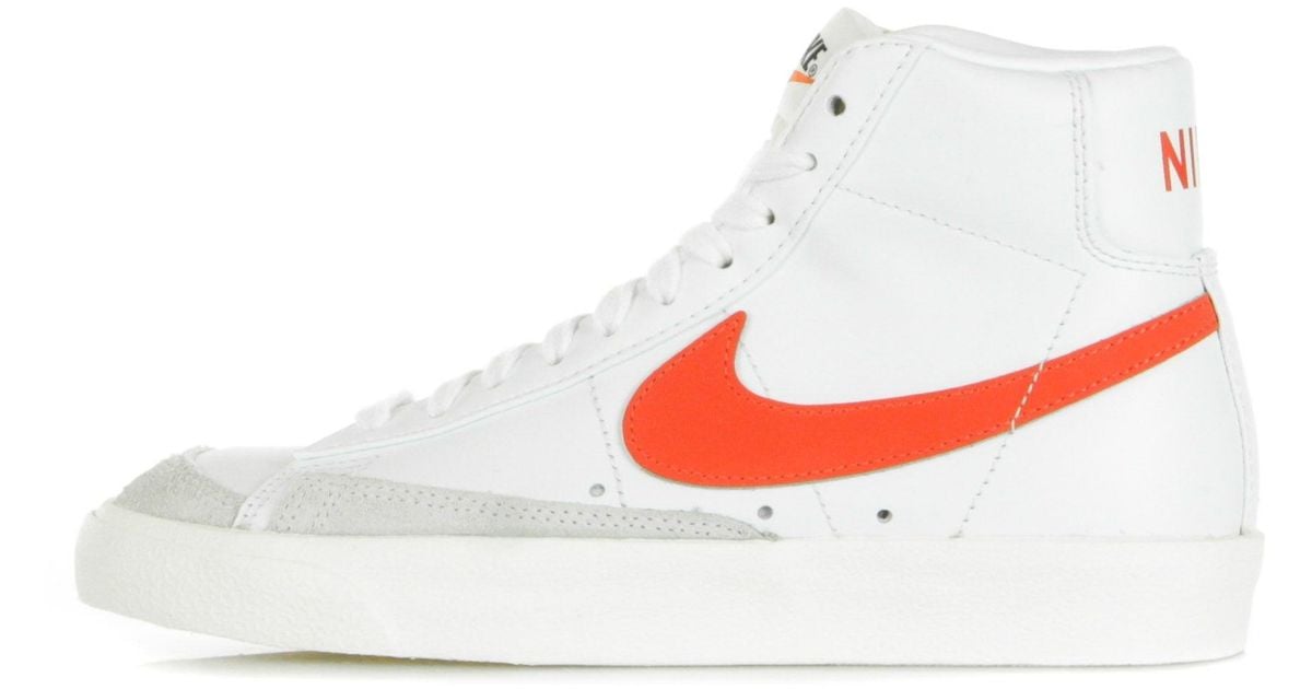 Nike W Blazer Mid 77 High Shoe in White | Lyst