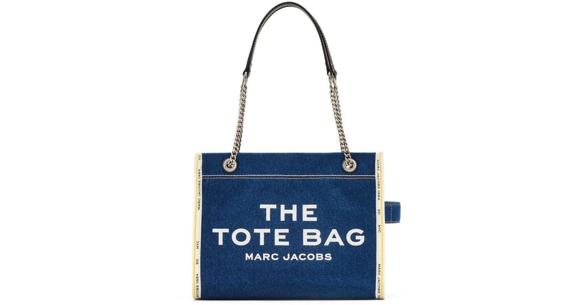 Marc Jacobs The Denim Chain Medium Tote Bag in Blue | Lyst