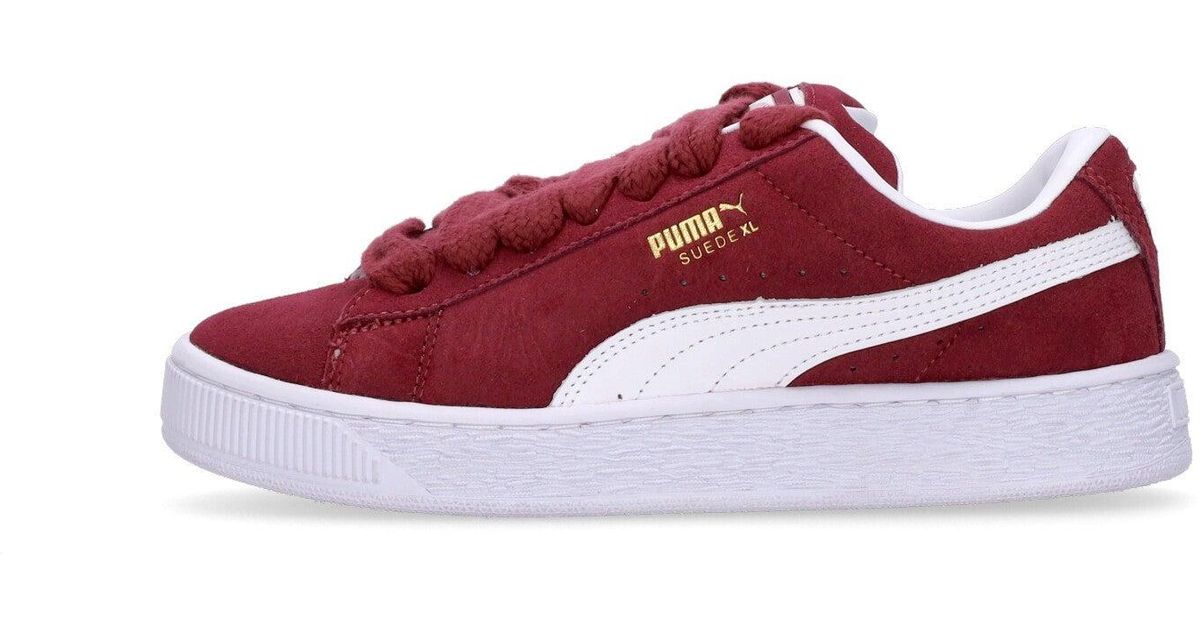PUMA Suede Xl Low Shoe in Red for Men | Lyst