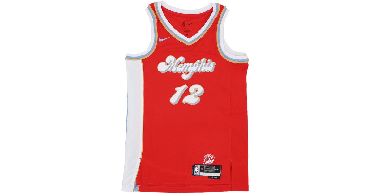Nike Basketball Nba Dri Fit Swingman Jersey No 12 Ja Morant Memgri in ...