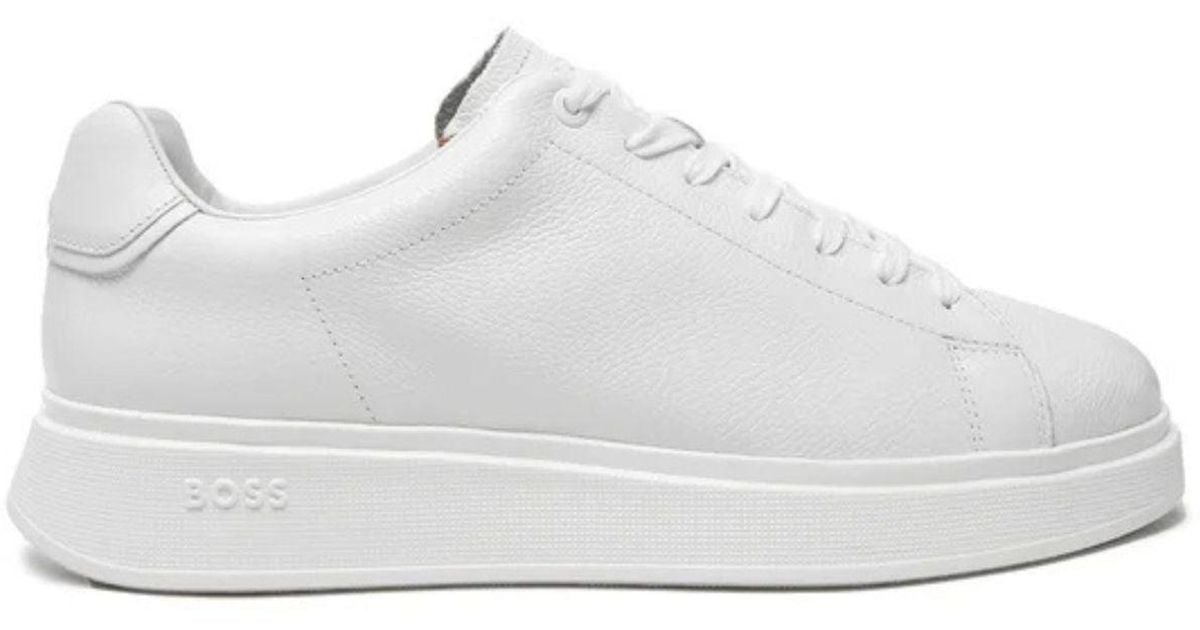 BOSS Shoes Bulton_Runn_Gr in White for Men | Lyst