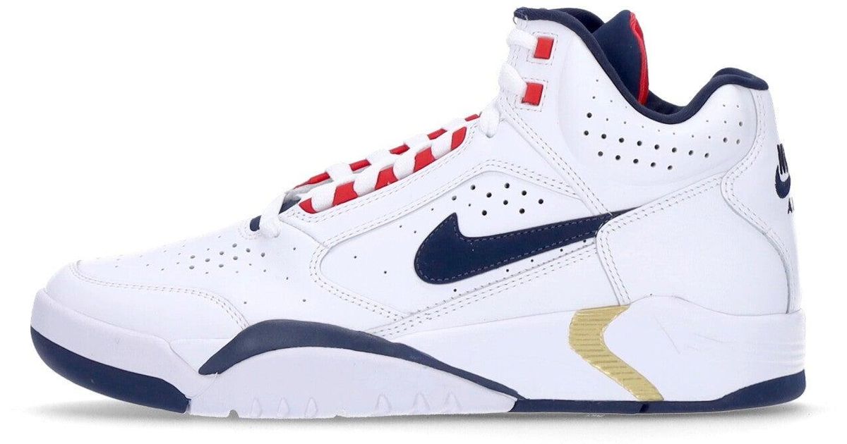 Nike Air Flight Lite High Shoe Mid in White for Men | Lyst