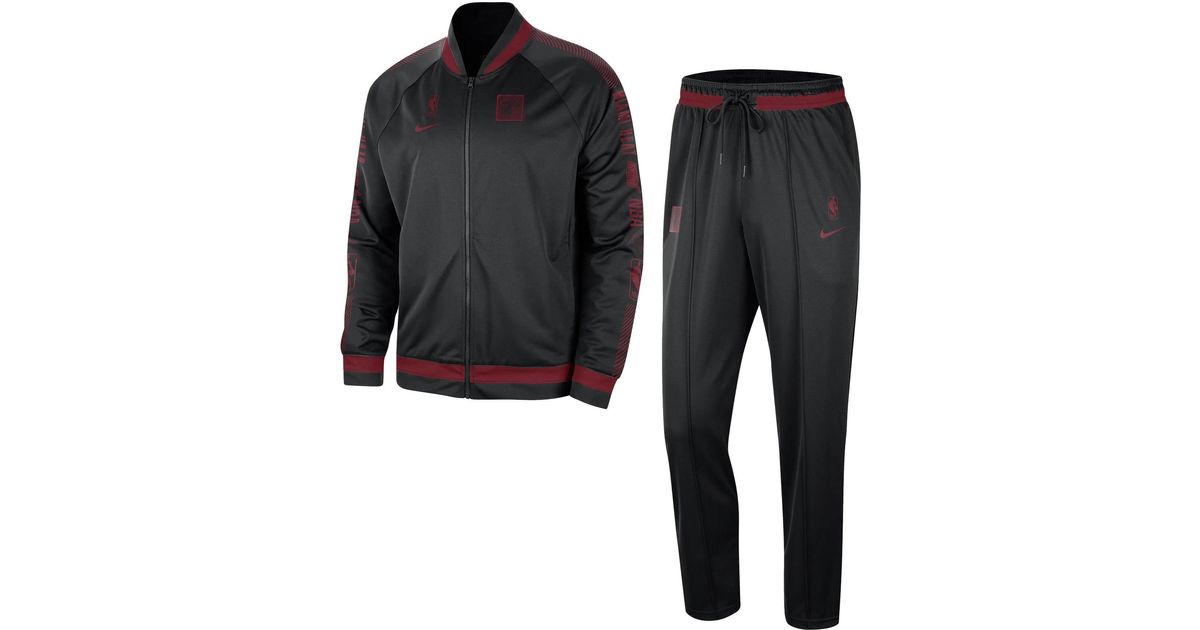 Nike Complete Tracksuit Nba Courtside Starting Five Dri Fit Tracksuit ...