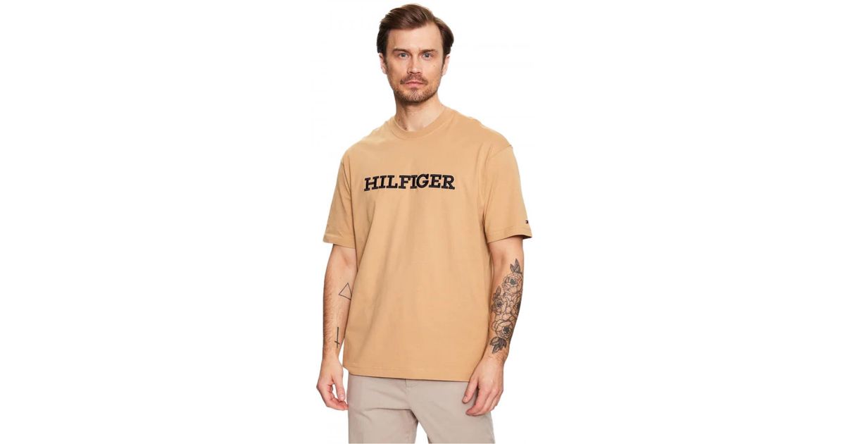 Tommy Hilfiger Monotype Embro Graph Mw0Mw31539 Rbl in Natural for Men ...