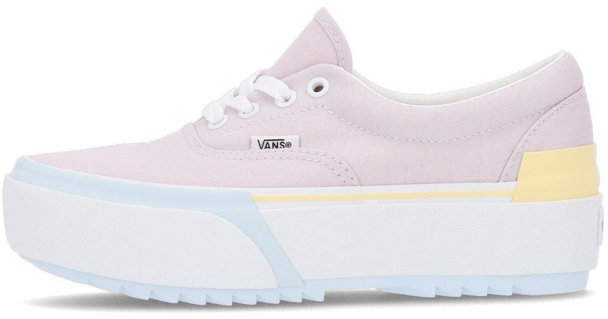 Vans Era Stacked Low Shoe (Pastel) in White | Lyst
