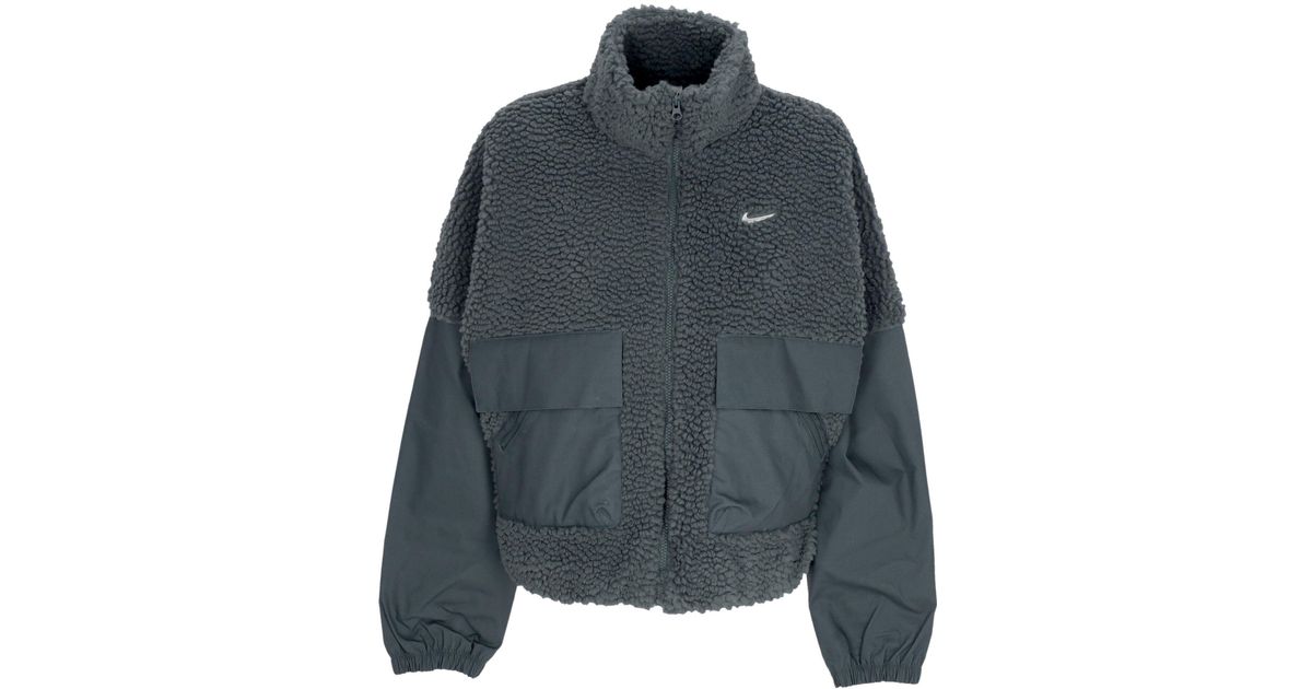 Nike Bear W Sportswear Essential Cozy Jacket Vintage/Sail in Blue | Lyst