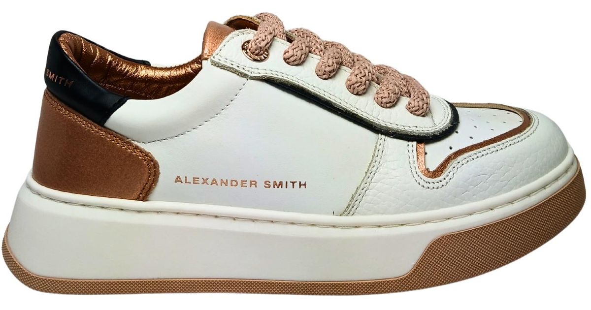 Alexander Smith Shoes Sneakers Harrow - Copper in White | Lyst