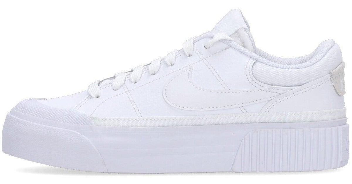 Nike Wmns Court Legacy Lift Low Shoe in White | Lyst