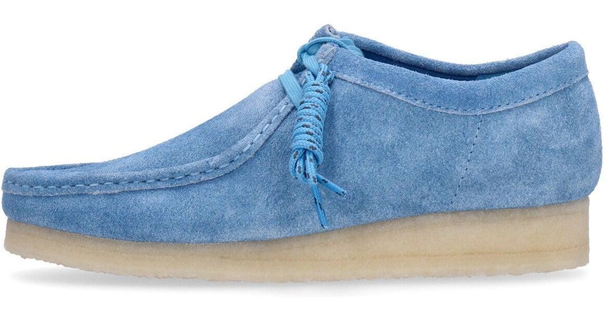 Clarks Wallabee Lifestyle Shoe in Blue for Men | Lyst