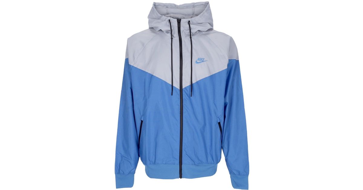 Nike Windbreaker Sportswear Woven Lined Windrunner Hooded Jacket in ...