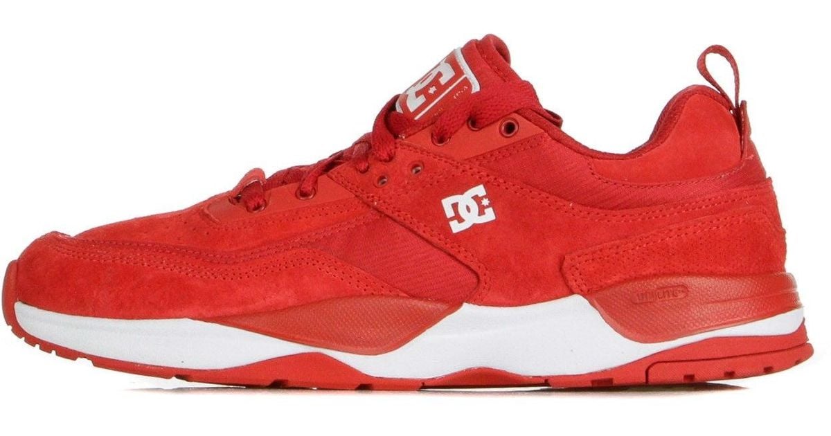 DC Shoes E. Tribeka Low Shoe in Red for Men | Lyst