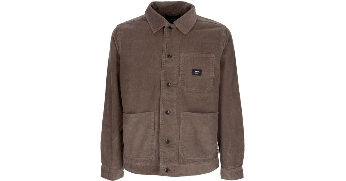 Vans Corduroy Workwear Chore Coat Jacket in Brown for Men | Lyst