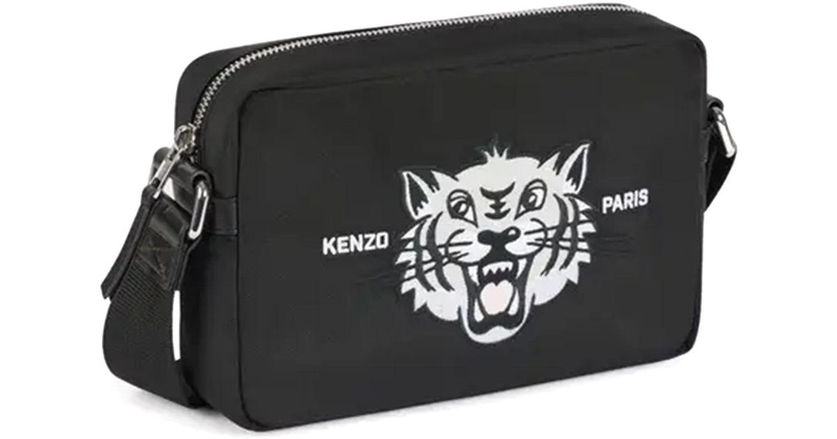 KENZO Shoulder Bag Varsity in Black for Men | Lyst