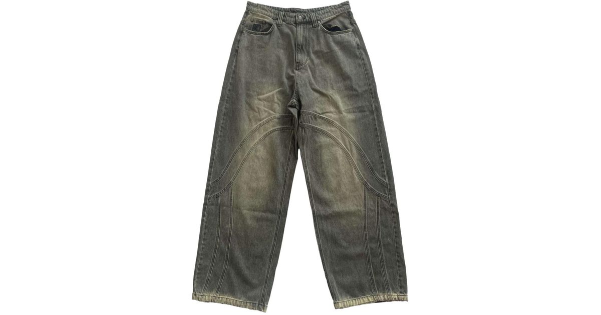 Karlkani Jeans Og Washed Wavy Seams in Gray for Men | Lyst