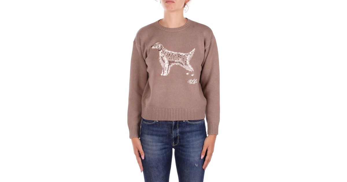 Ralph Lauren English Setter Sweater in Blue | Lyst