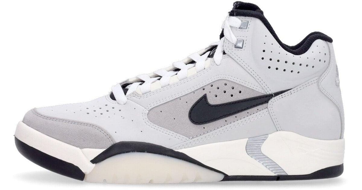 Nike Air Flight Lite Mid High Shoe in White for Men | Lyst