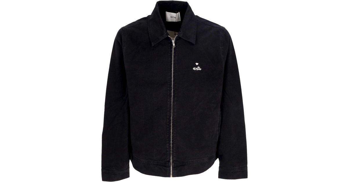 Arte' Jacket Jeans Heart Logo Jacket in Black for Men | Lyst