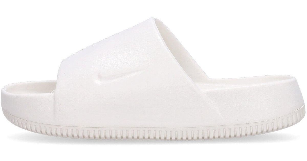 Nike Calm Slide Slippers in White for Men | Lyst