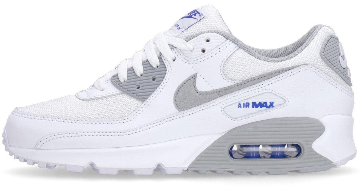 Nike Low Air Max 90/Lt Smoke/Racer in White for Men | Lyst