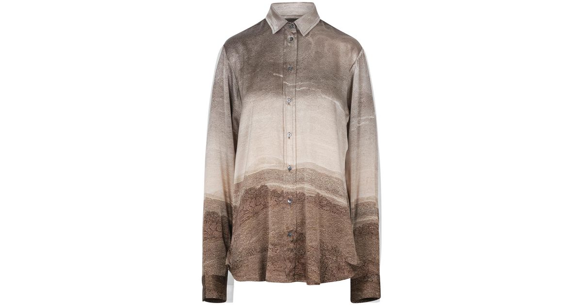 Pierre Louis Mascia Shirt in Brown | Lyst