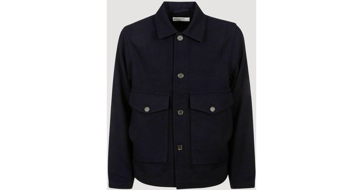 Universal Works Watchman Ii Jacket in Blue for Men | Lyst