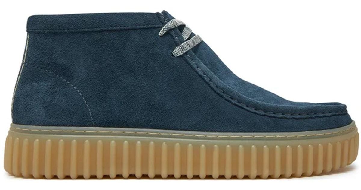 Clarks Boot Torhill in Blue for Men | Lyst