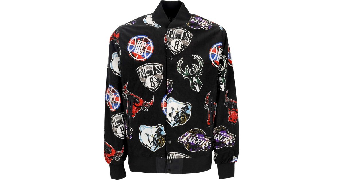 KTZ Bomber Jacket Nba All Over Print Team Logo Bomber/Front Door in ...