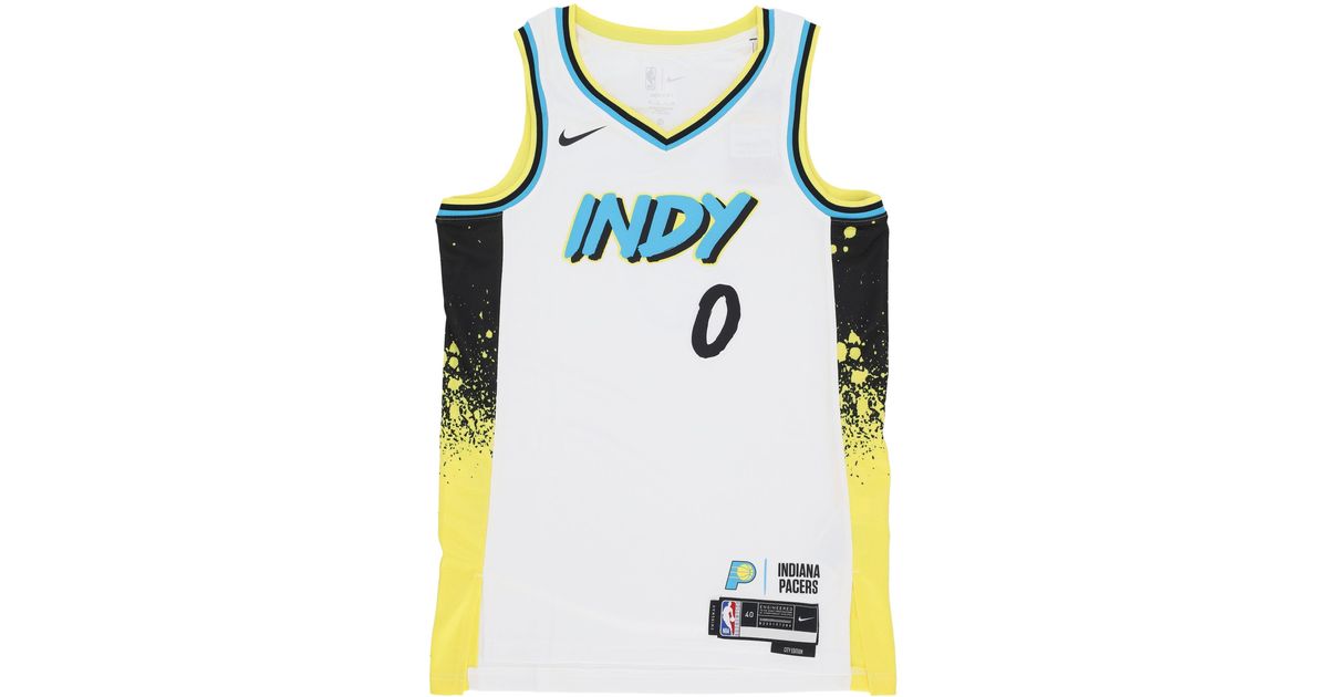 Nike Basketball Nba Dri Fit Swingman Jersey No 0 Tyrese Haliburton ...