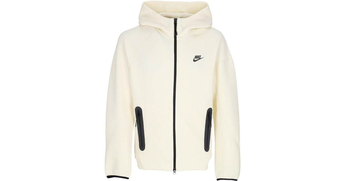 Nike Lightweight Hooded Zip Sweatshirt Tech Fleece Full Zip Windrunner Hoodie Coconut Milk In