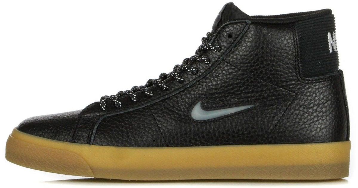 Nike Sb Zoom Blazer Mid Premium High Shoe///Gum Light in Black for Men ...