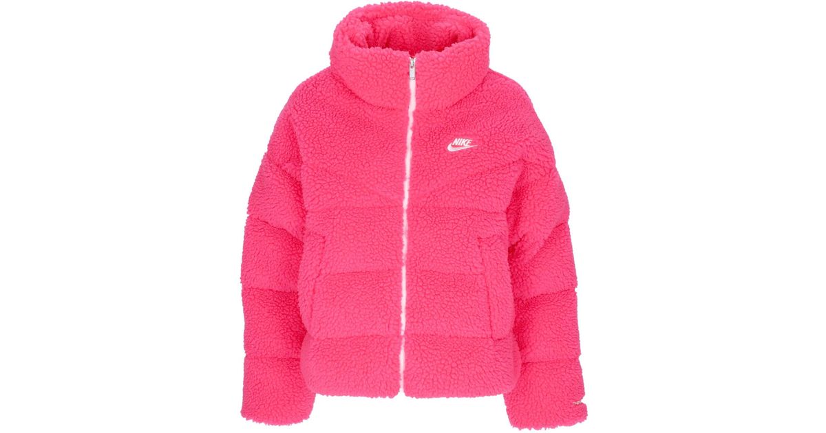 Nike Teddy Bear Sportswear Therma-Fit Synthetic Fill High-Pile Jacket ...