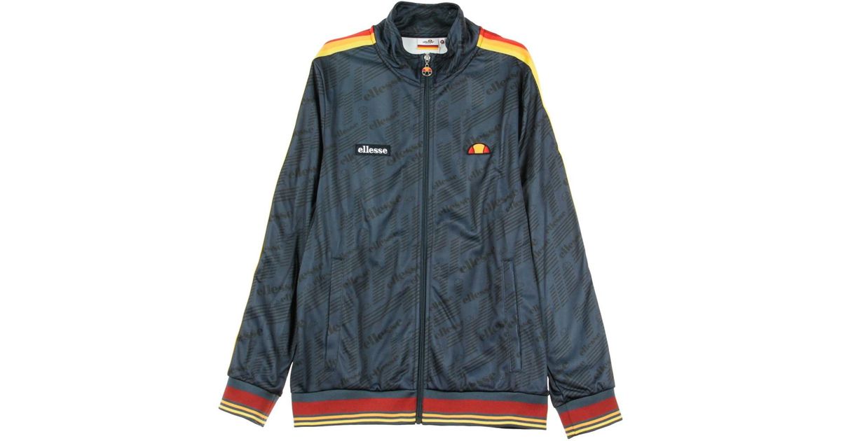 Ellesse Allover Track Top Tracksuit Jacket in Blue for Men | Lyst